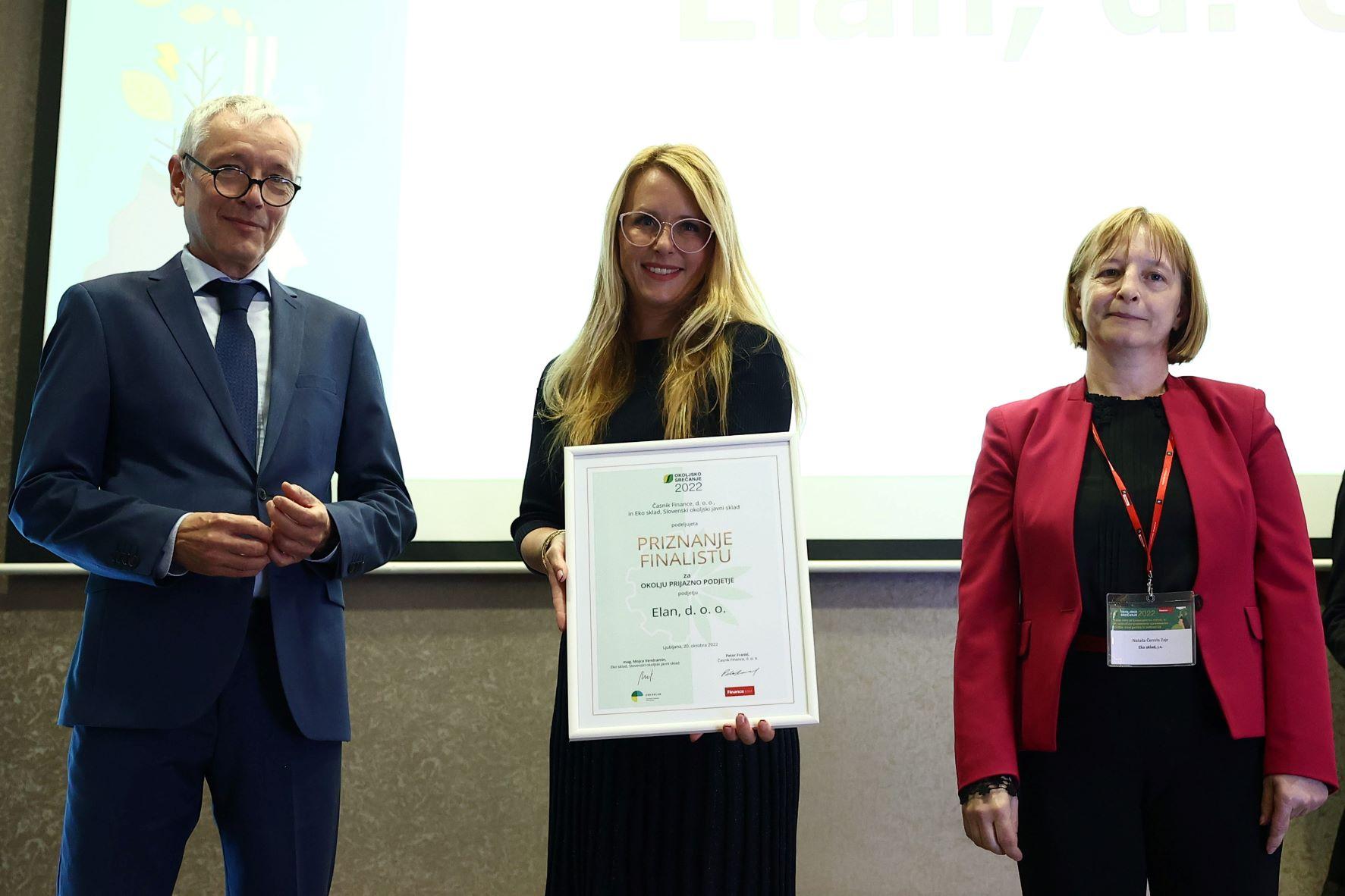 Elan finalist Okoljskih nagrad | Elan